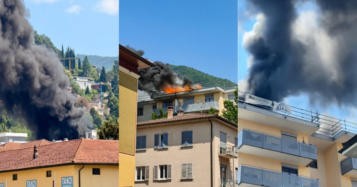 Violento incendio in Via Maggio, evacuato un palazzo - Ticinonline
